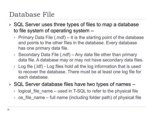 Physical architecture of sql server | PPTX