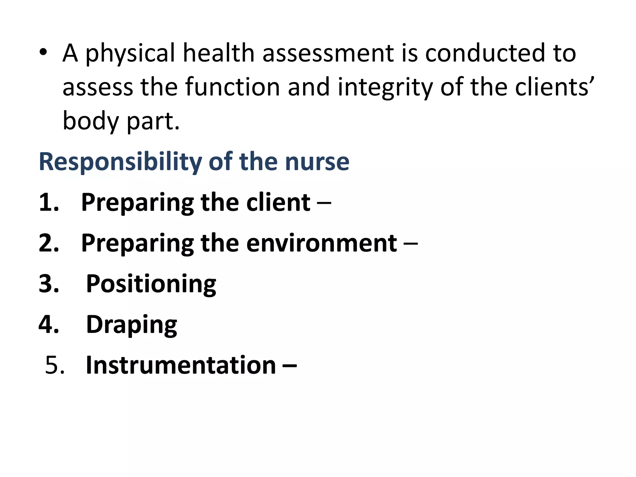 Physical assessment | PPTX