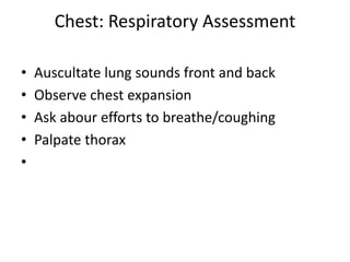 PHYSICAL ASSESSMENT.pptx fundamental of nursing | PPTX