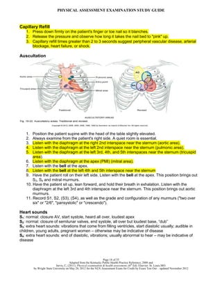 Physical assessment exam study guide | PDF