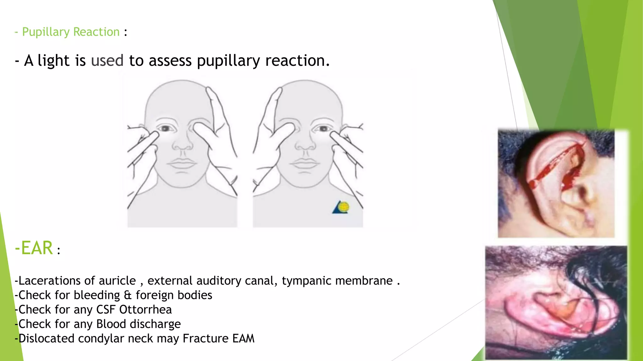 PHYSICAL ASSESSMENT OF A TRAUMA PATIENT PRESSENTING WITH acute injury ...