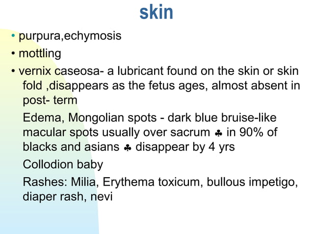 Physical assessment of the neonate | PPT | Pregnancy | Reproductive Health