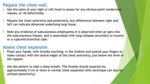 PHYSICAL ASSESSMENT OF THORAX AND LUNGS..pptx | Lung and Respiratory ...