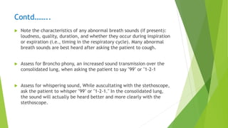 PHYSICAL ASSESSMENT OF THORAX AND LUNGS..pptx