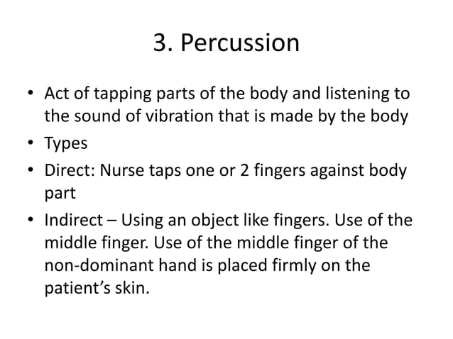 Physical Assessment Techniques (IPPA) pdf | PPTX | Medical Tests ...