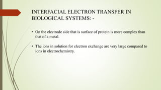 Physical bioelectrochem presentation pamela | PPTX
