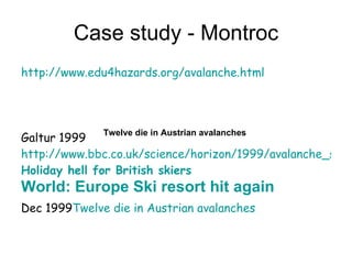 Physical Causes Lesson 3 Avalanche | PPT