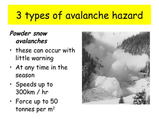 Physical Causes Lesson 3 Avalanche | PPT