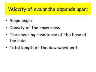 Physical Causes Lesson 3 Avalanche | PPT