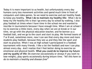 Physical challenge | PPT