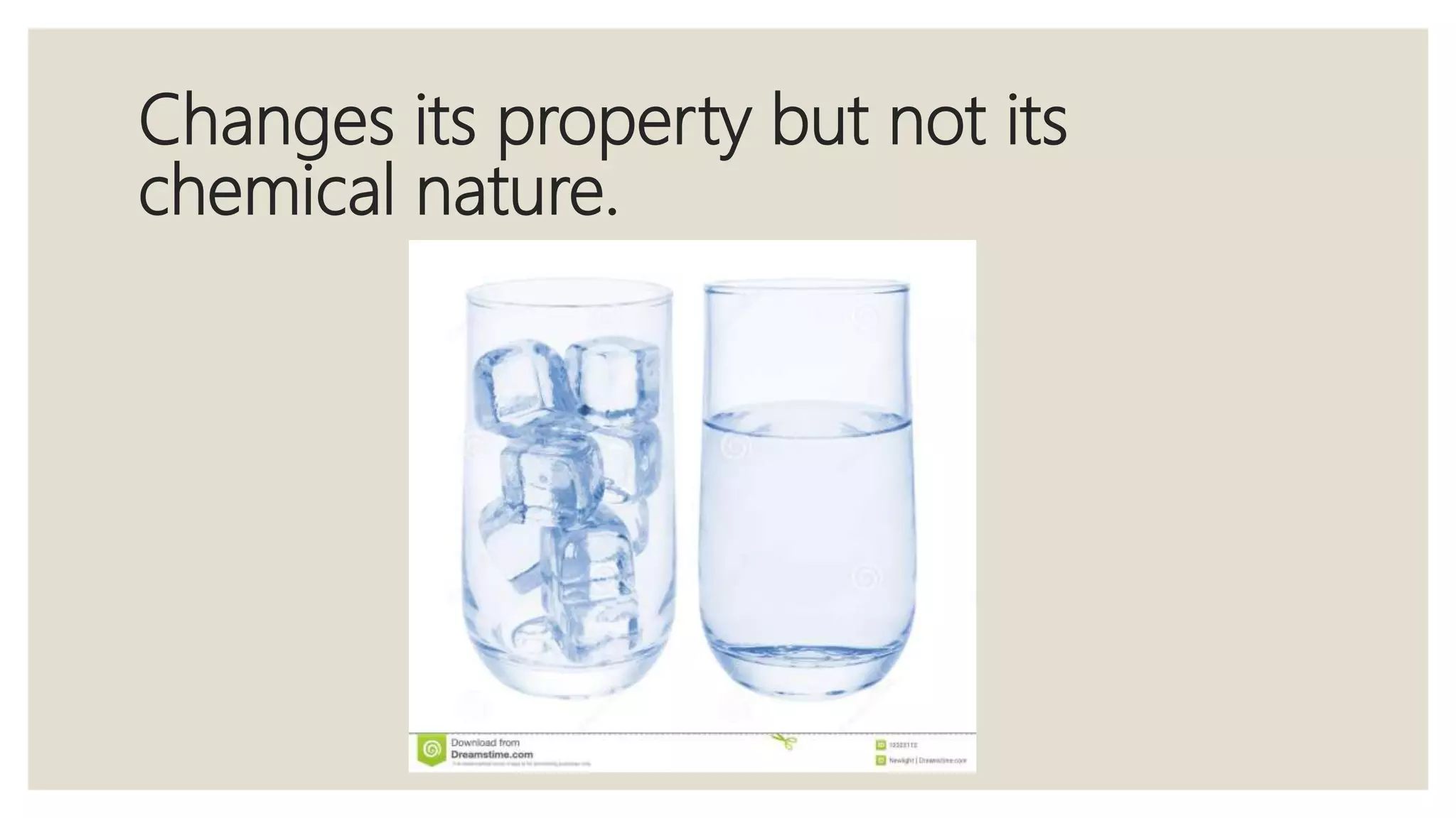 Physical changes in matter | PPTX | Chemistry | Science