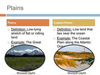 Physical characteristics of the united states power point | PPT | Free ...