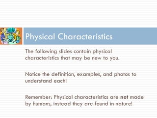 Physical characteristics of the United States power point | PDF