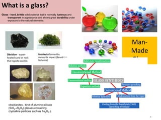 Physical characterization of glassy materials using ultrasonic non ...