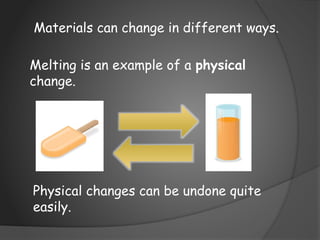 Physical & Chemical Changes science presentation | PPTX