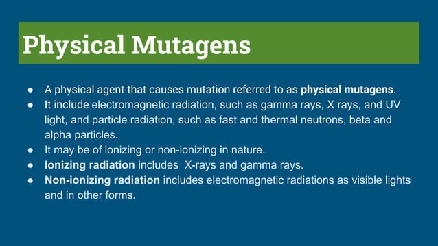 Physical & Chemical Mutagen (BS415).pdf | Chemistry | Science