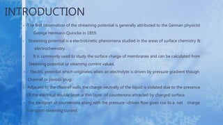 streaming potential | PPTX