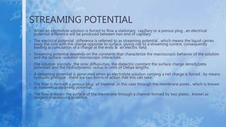 streaming potential | PPTX
