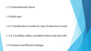 PHYSICAL CHEMISTRY INTRO.pptx first year | PPTX