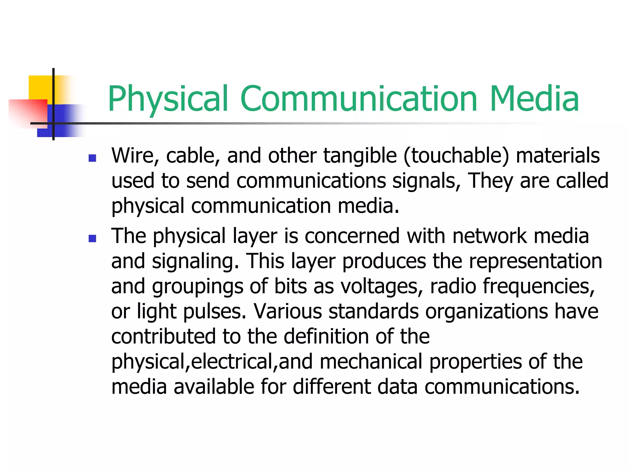 Physical communication media | PPTX