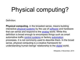 Physical Computing | PPTX