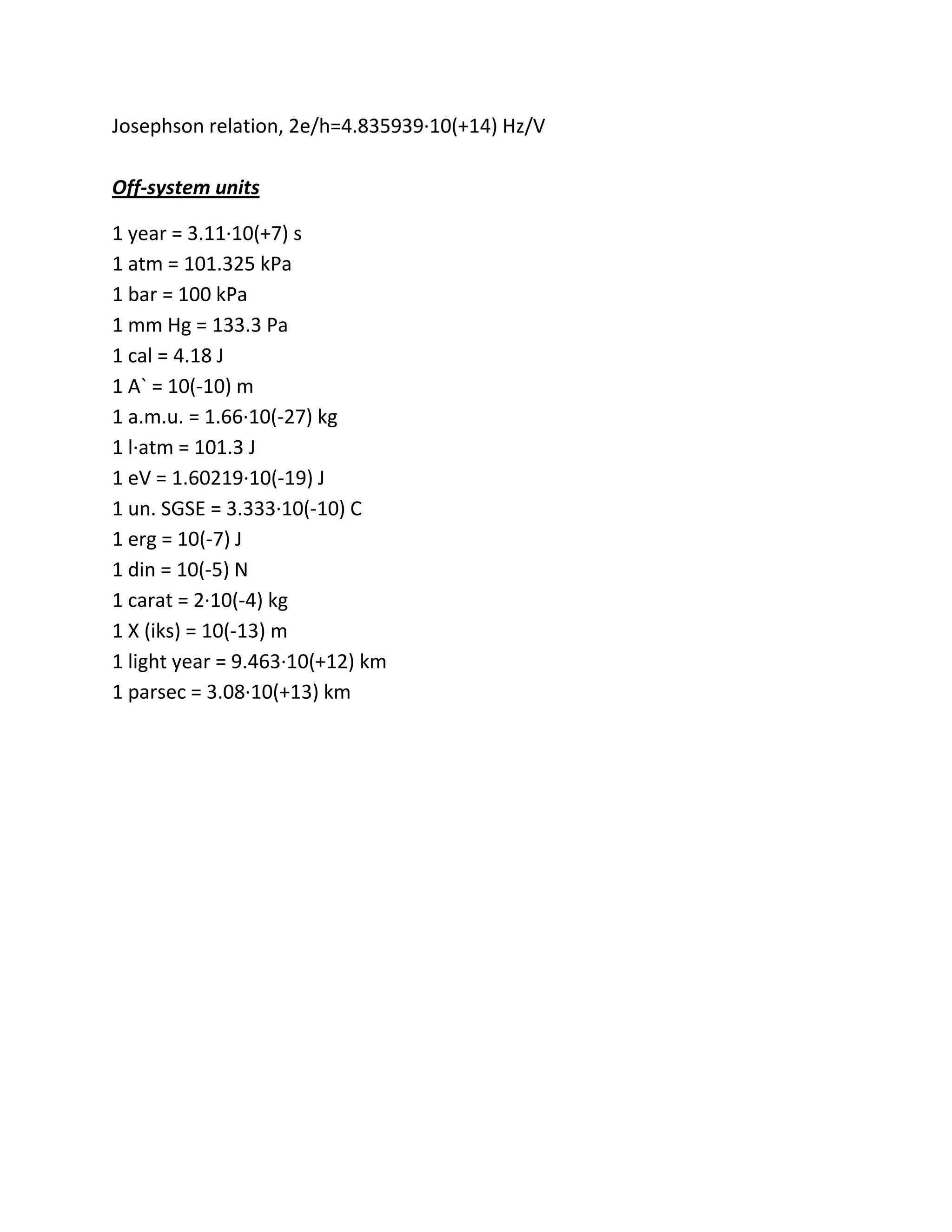 Physical constants | PDF | Physics | Science