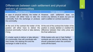 Physical delivery of commodity | PPTX