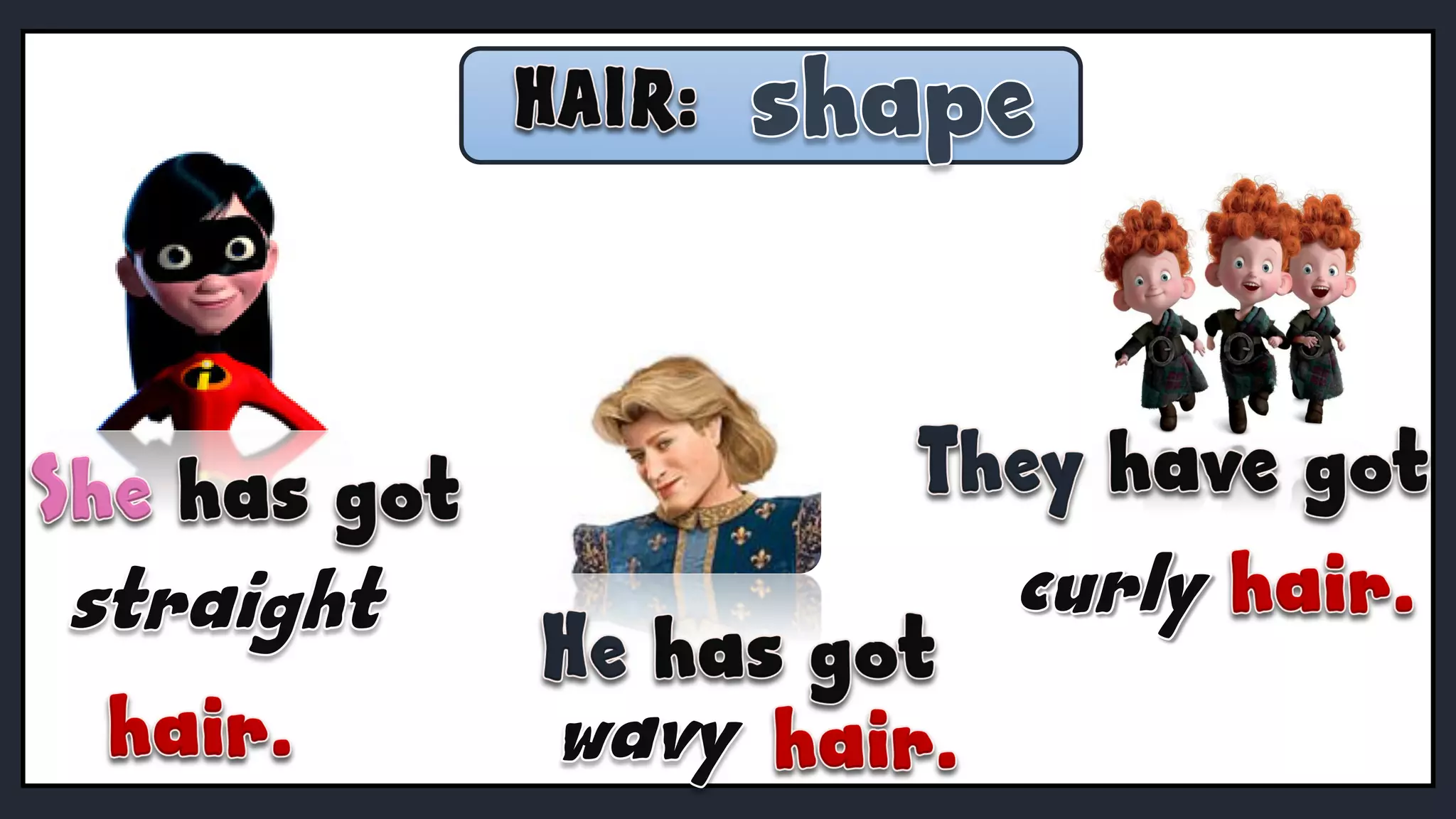 Physical description (hair and eyes) : English Language | PDF | Fine ...