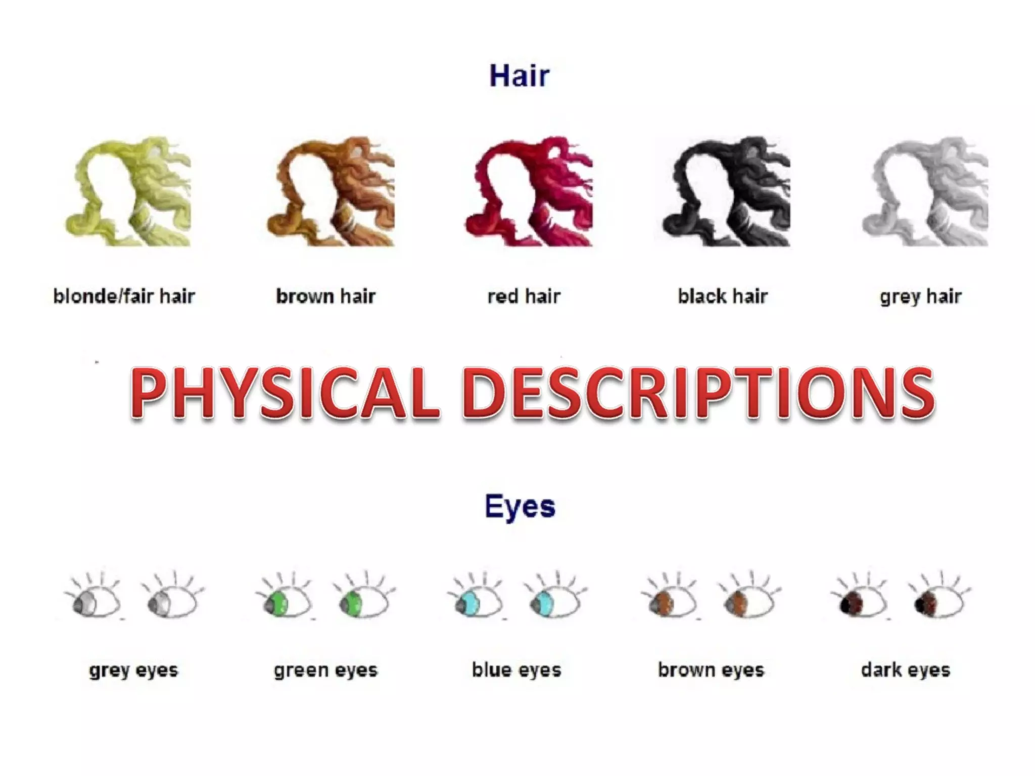 Physical descriptions for children | PPT