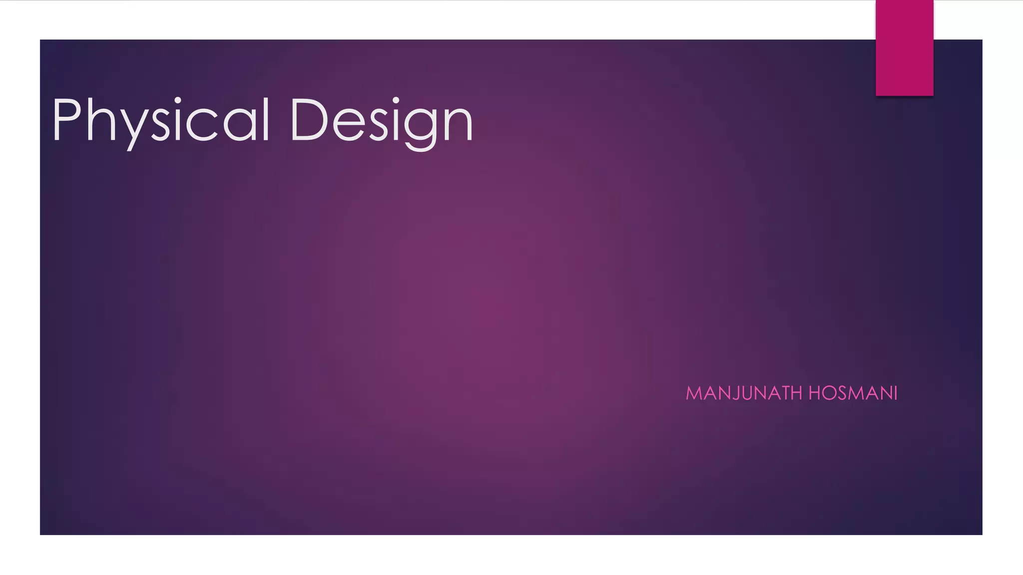 Physical design | PDF