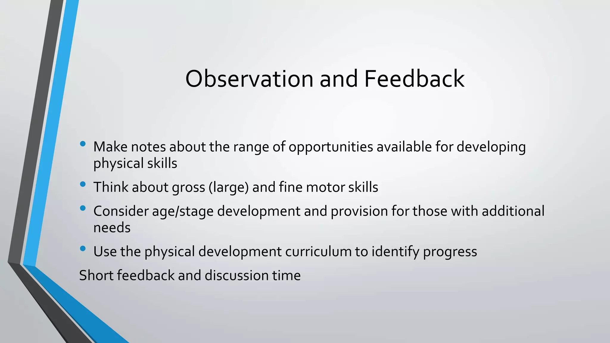 Physical development and outdoors in the eyfs pp | PPTX