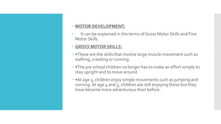 Physical development in early childhood | PPTX