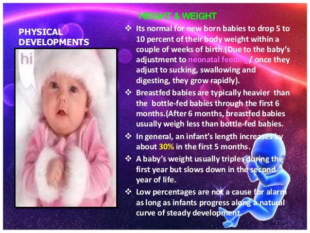 Physical development of infants and toddlerhood