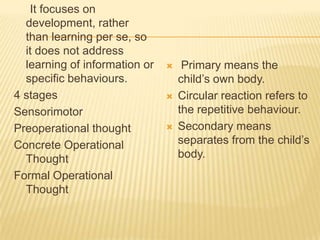 Physical development, sensory, perception, cognitive | PPTX