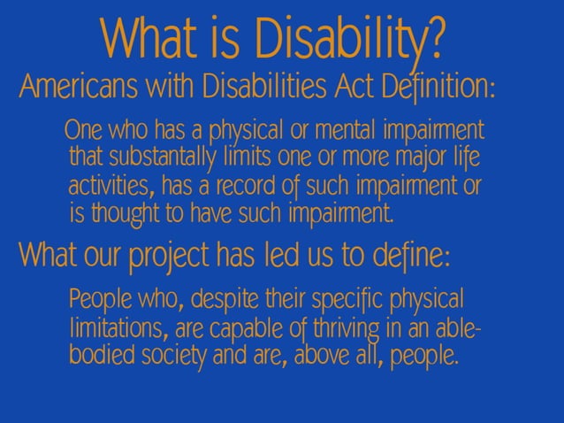 Physical disabilities | PPTX