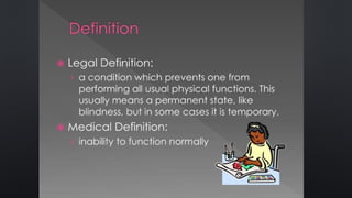 PHYSICAL DISABILITIES in relation to Inclusive Education.pptx