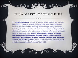 Physical disabilities, health impairments, & adhd presentation | PPTX