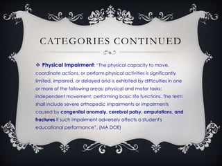Physical disabilities, health impairments, & adhd presentation | PPTX