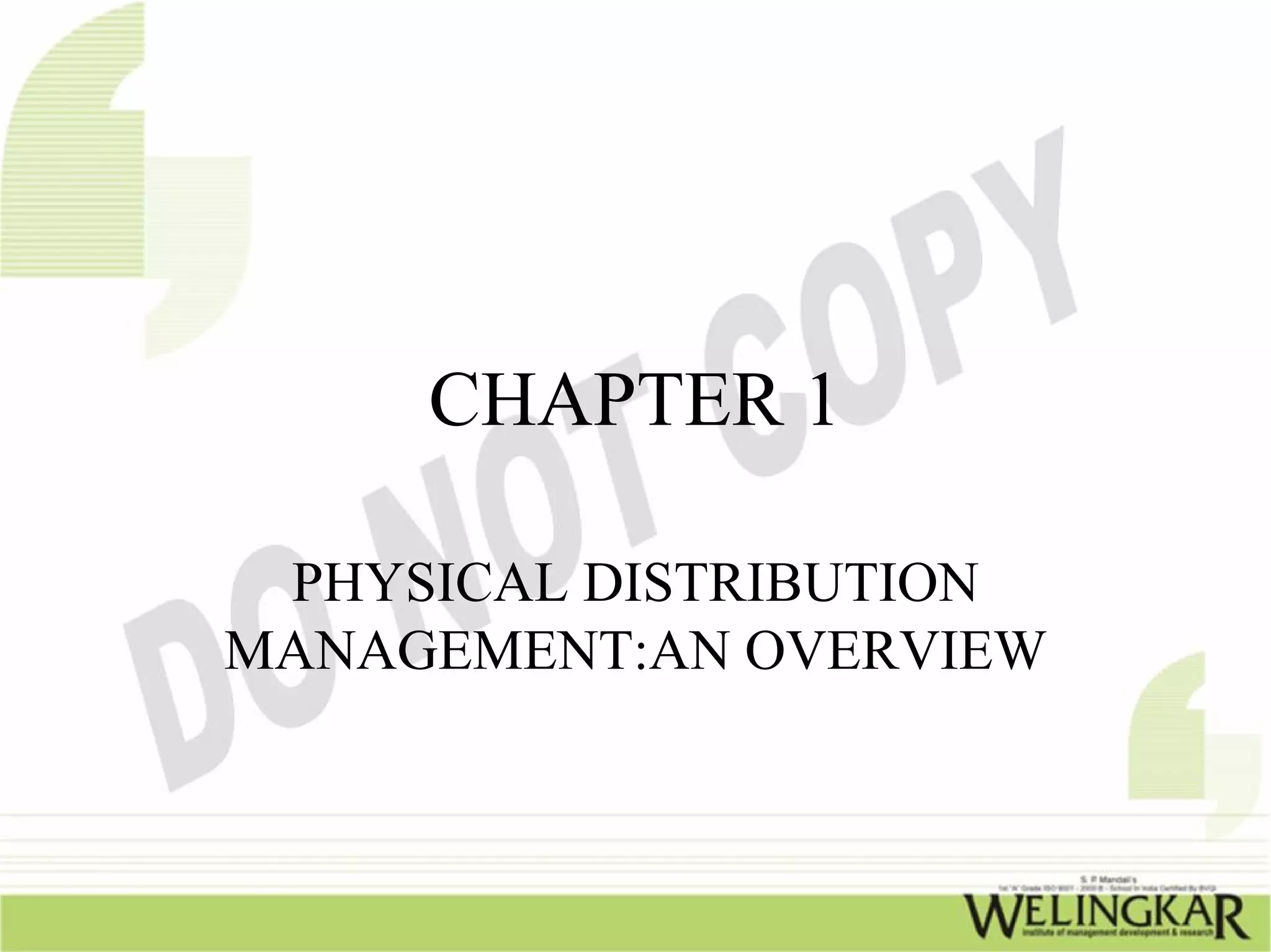 Physical Distribution Management Overview | PDF