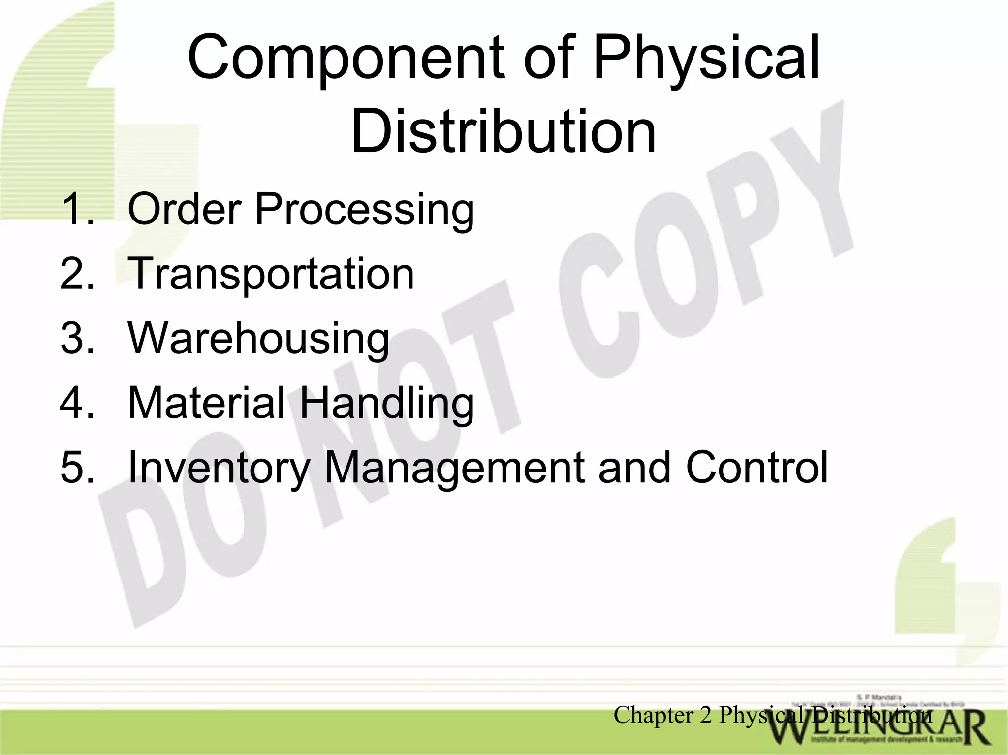 Physical Distribution | PDF