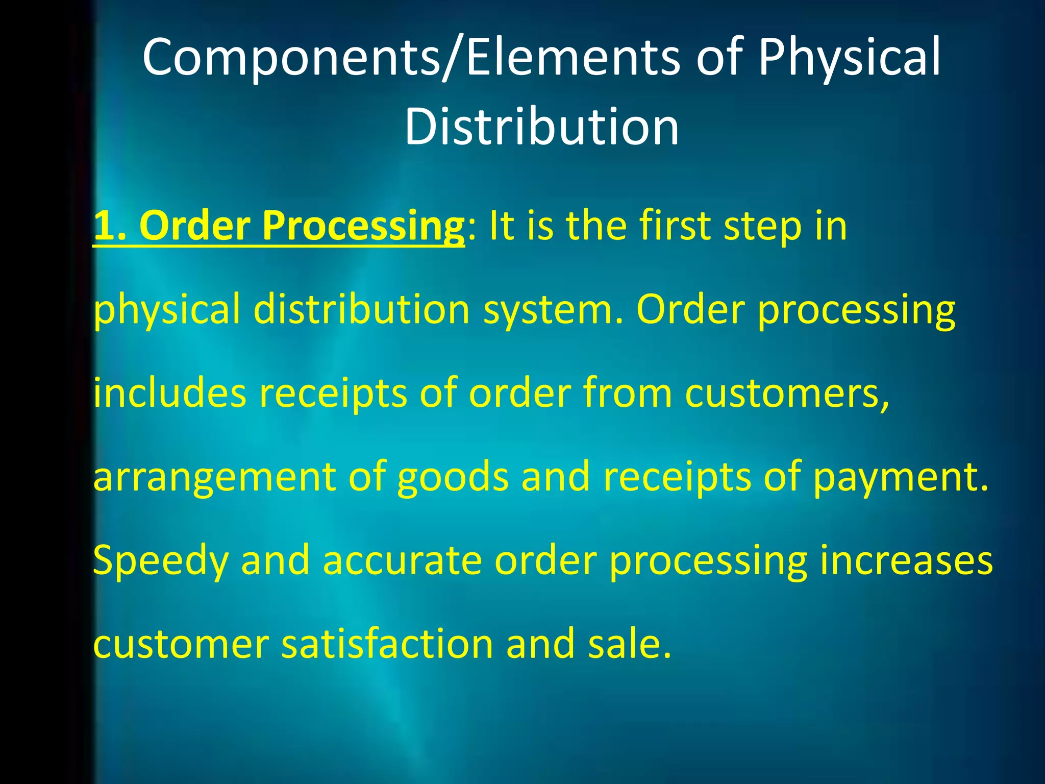 Physical distribution | PPTX