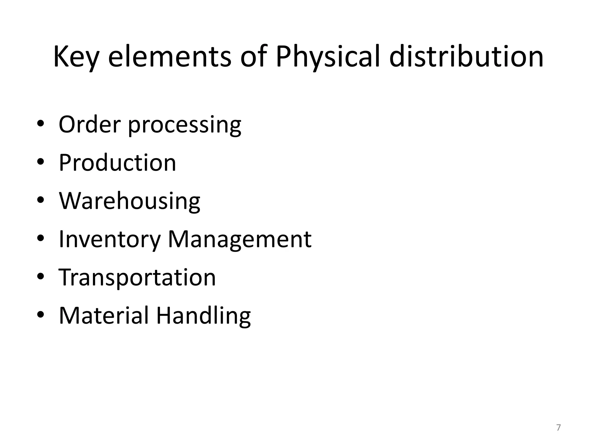 Physical distribution and its channels | PPTX