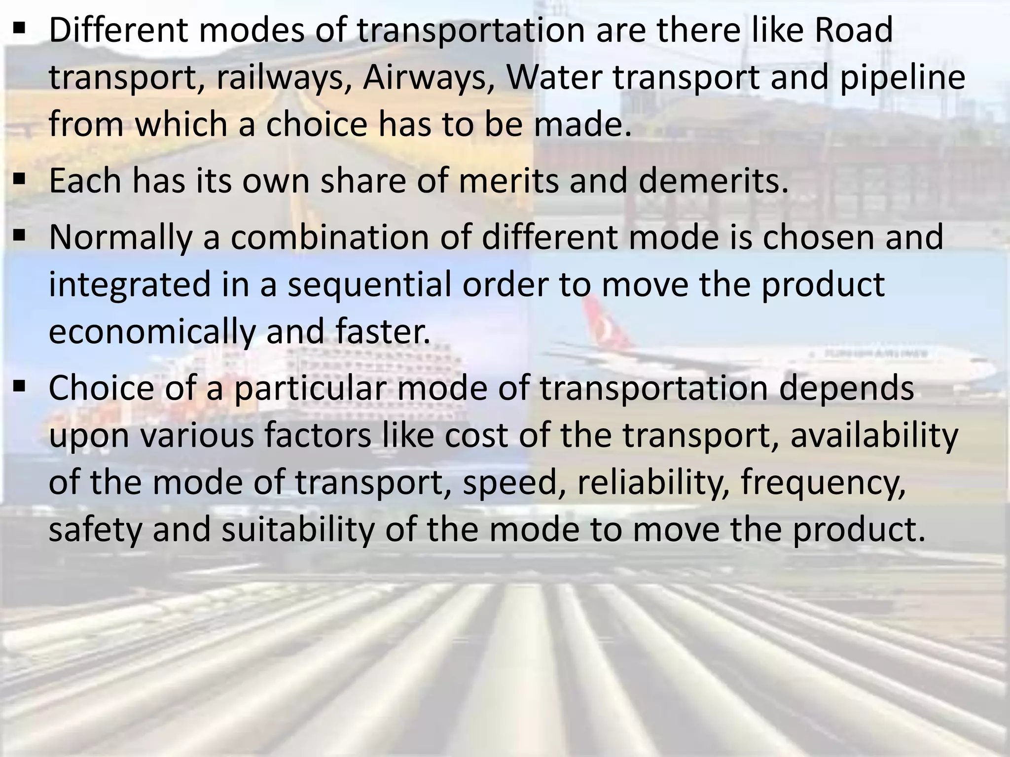 Physical distribution decision | PPTX