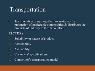 Physical distribution management | PPTX