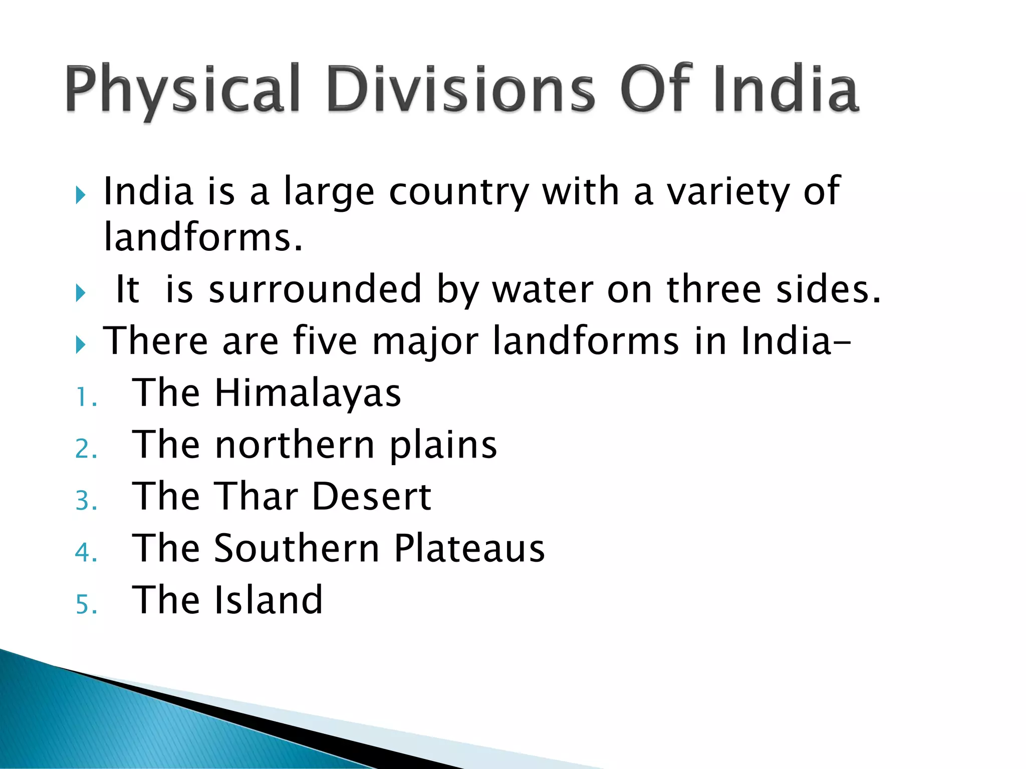 Physical divisions of india class 5 converted | PDF