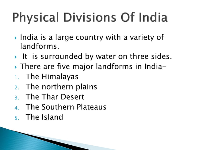 Physical divisions of india class 5 converted | PDF | Geography | Science