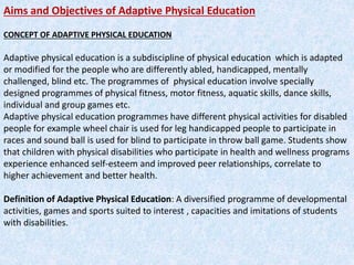 Physical edcuation and sports for cwsn physical education-Class XI UNIT ...