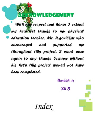 Physical education class 12 | DOC