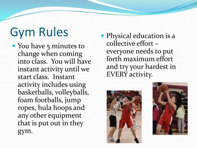 Physical Education Rules | PPTX