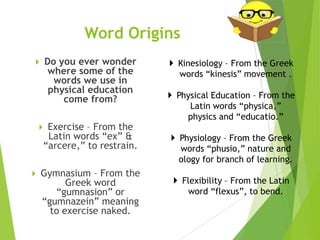 Physical education | PPTX